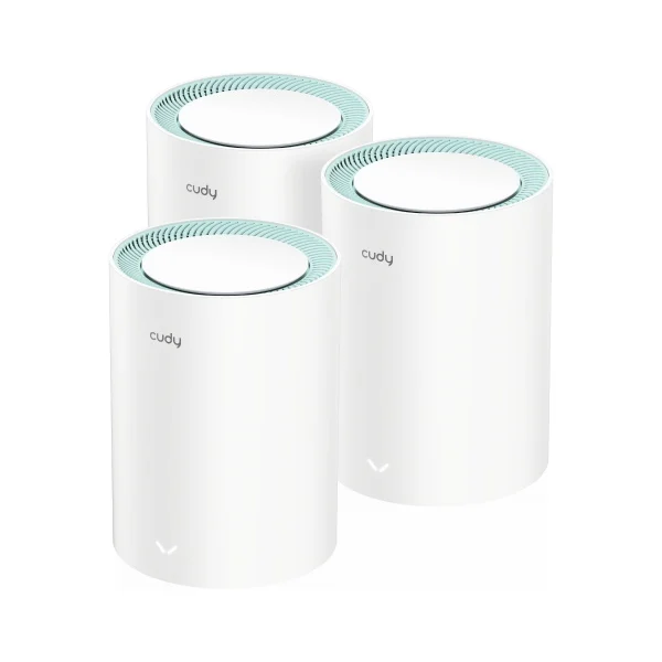 Cudy M1500 3-Pack,AX1500 Gigabit Mesh Wi-Fi 6 System,1201 Mbps + 300 Mbps Wi-Fi