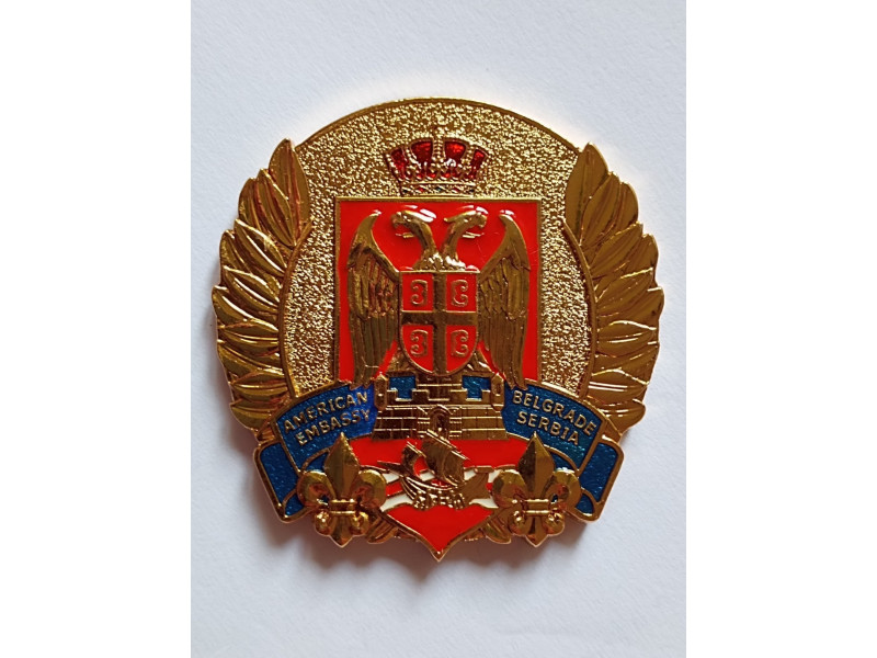 oznaka americka ambasada Beograd USA SAD medalja Srbij