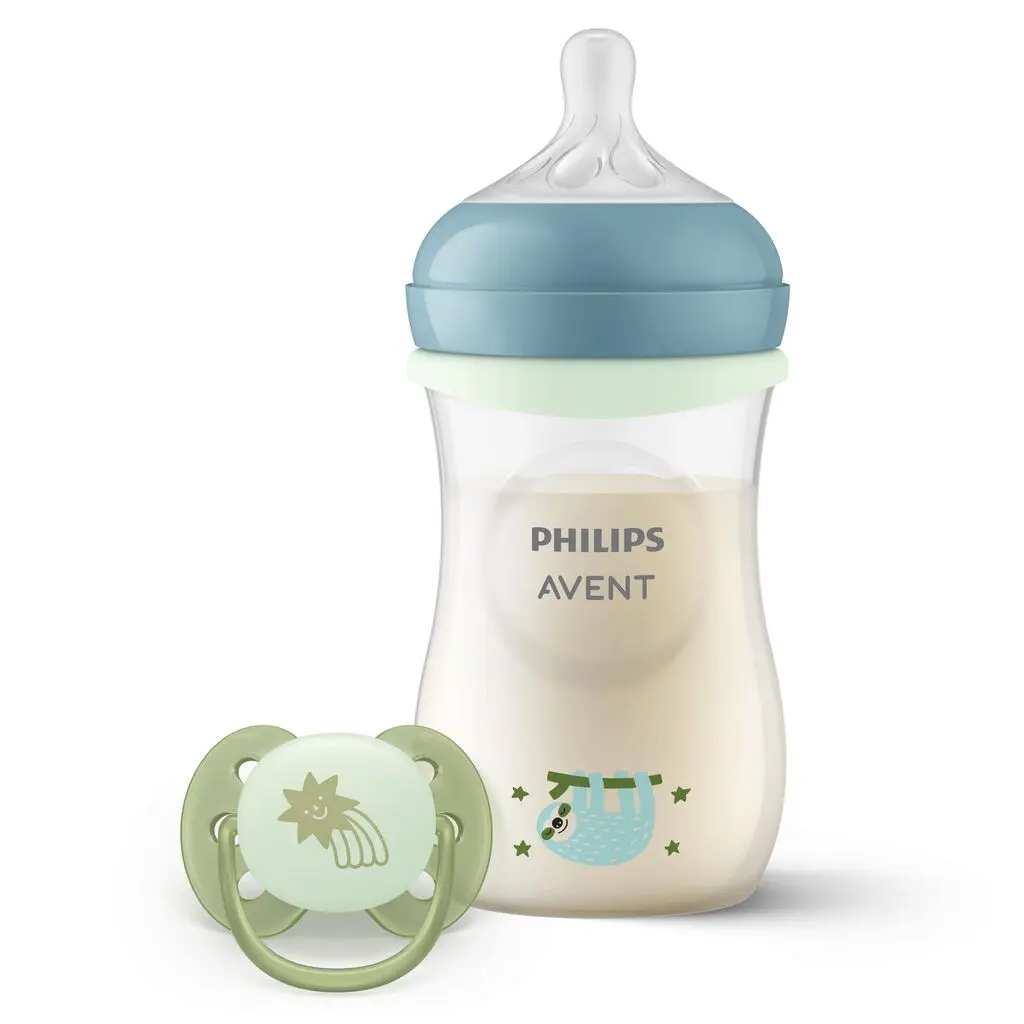 Philips Avent Set Flašica i cucla za bebe Natural Response Night SCD838/17, 260ml