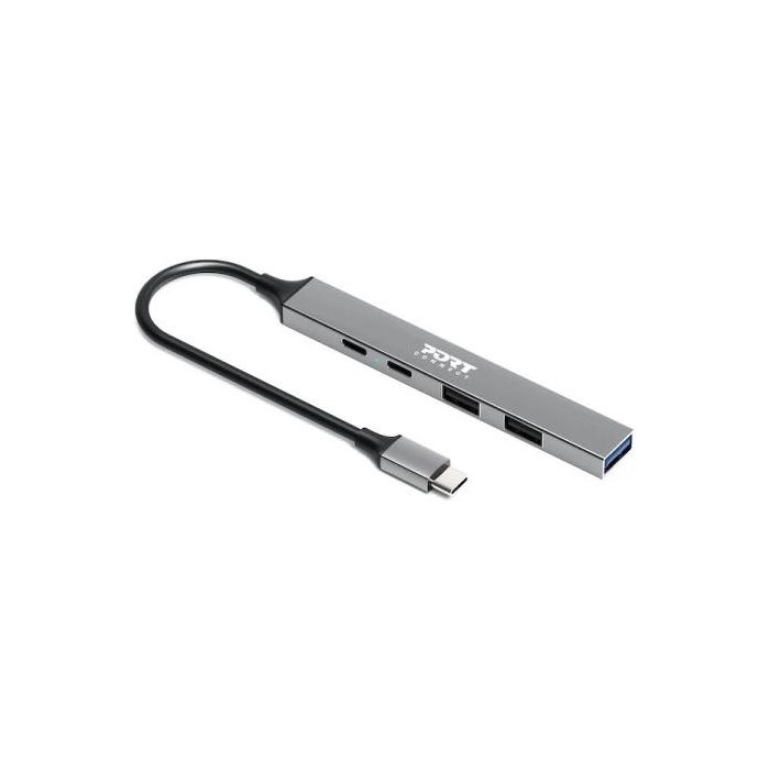 HUB Port Designs USB-C/USB-A 3.2x1/USB-A 2.0x2/USB-C/PD 100W