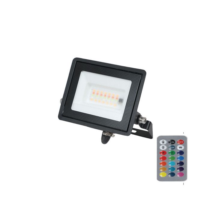XLED 10W LED reflektor RGB+6500K,IP65,AC220-240V,Ra70,crni