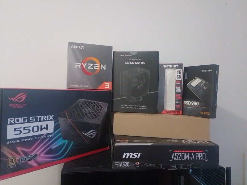 Gaming PC - RX 6600, Ryzen, 16GB, 500GB NVMe, dom.gar
