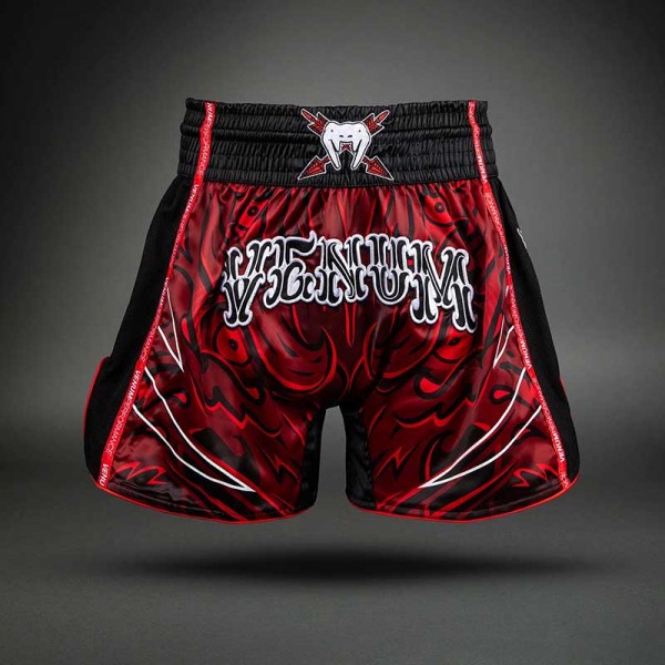 Venum Wolf Atak Muay Thai Šorc Crno/Crveni XXL