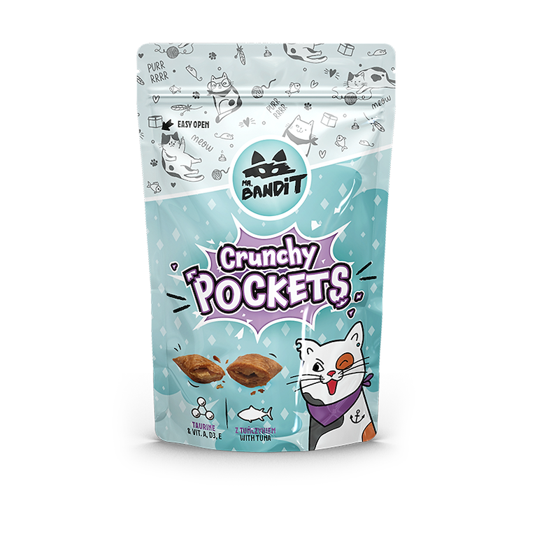 Mr. Bandit Cat Crunchy Pockets tuna 40g