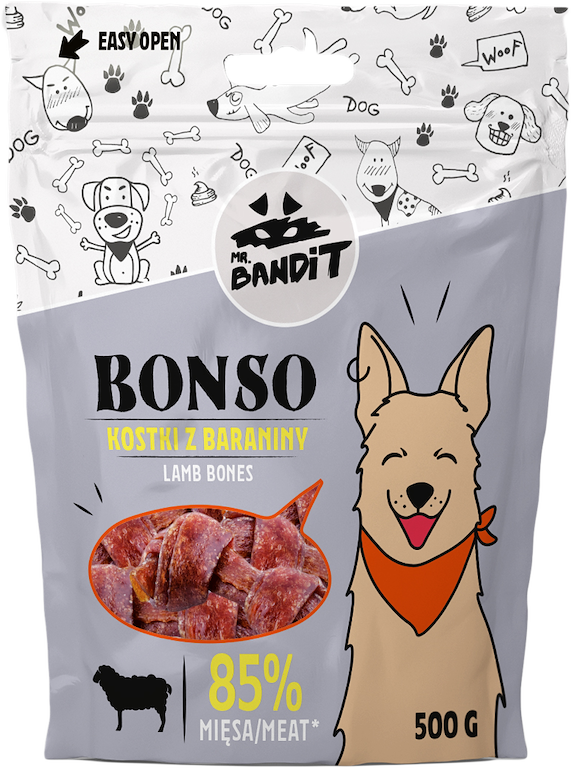 Mr. Bandit Dog Bonso lamb bon. 500g