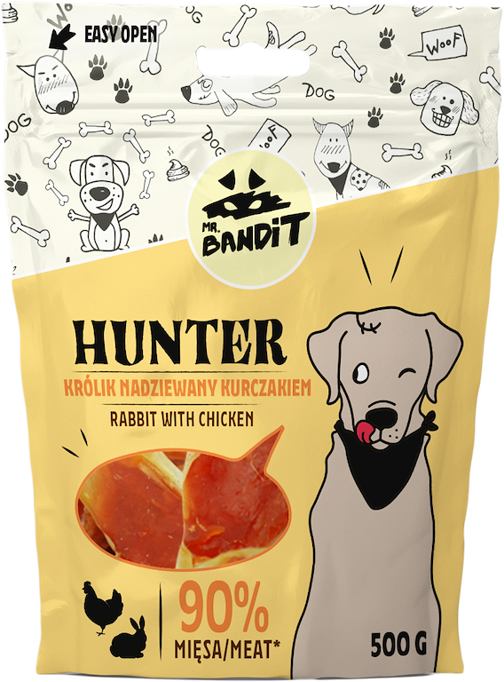 Mr. Bandit Dog Hunter rabbit/chicken 500g