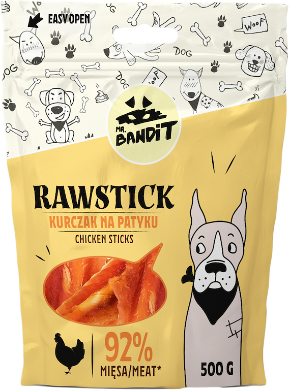 Mr. Bandit Dog Rawstick chicken stick 500gr