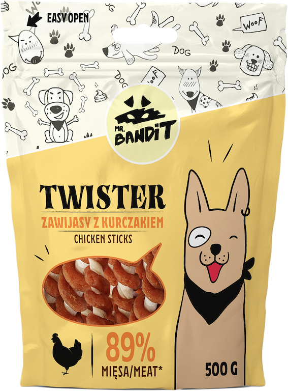 Mr. Bandit Dog Twister chicken 500gr