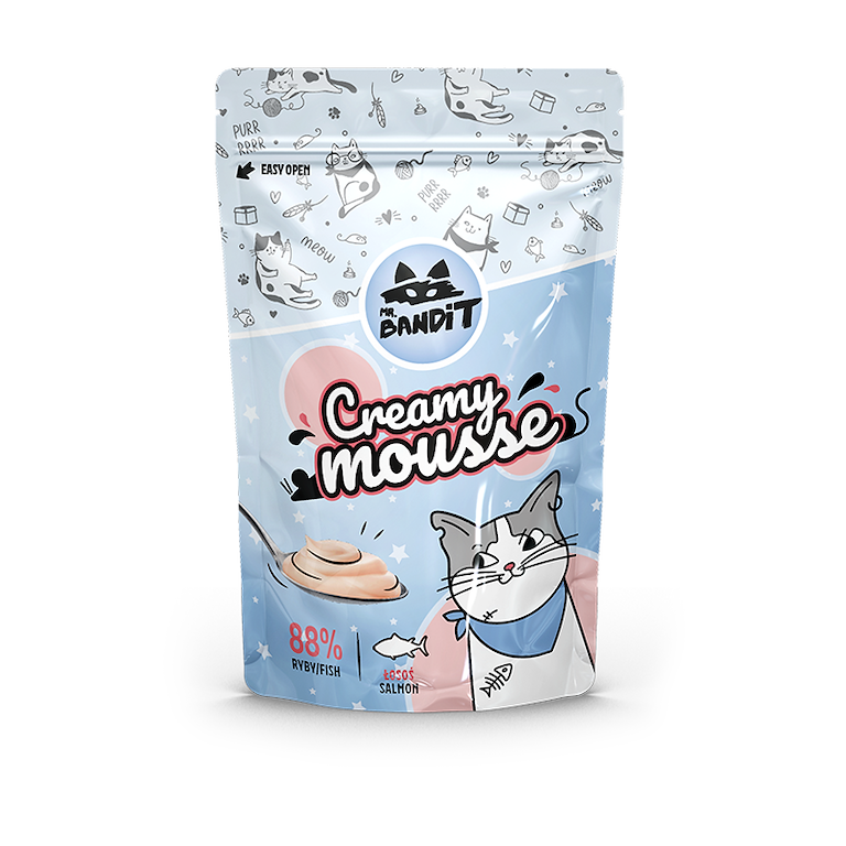 Mr.Bandit Cat creamy mousse losos 60gr
