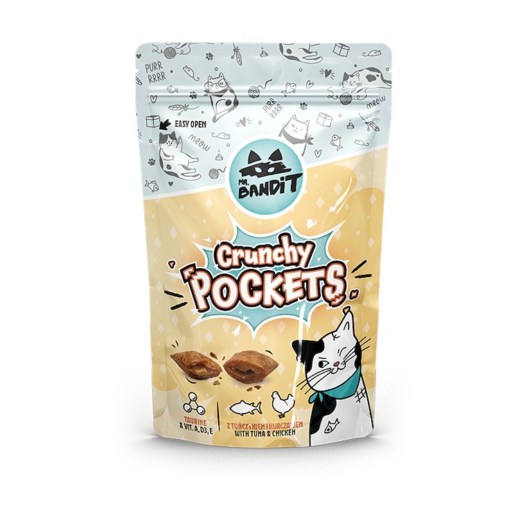 Mr.Bandit Cat crunchy pocket tuna/pile 40gr