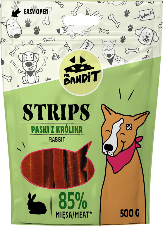 Mr.Bandit Dog Strips Zecetina 80g