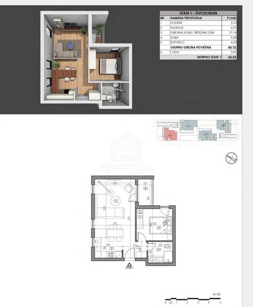 Idealno za porodice, novogradnja, Bežanija ID#9186
169.767 €