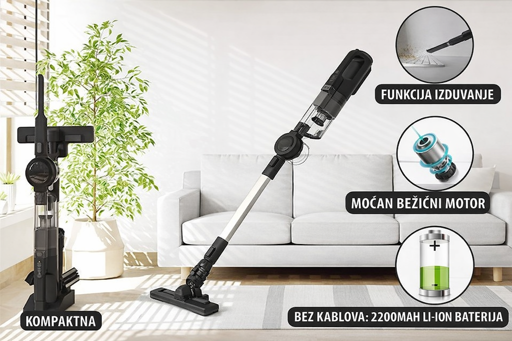 PowerMax Cordless Vacuum Cleaner EC30- Bezicni usisivac