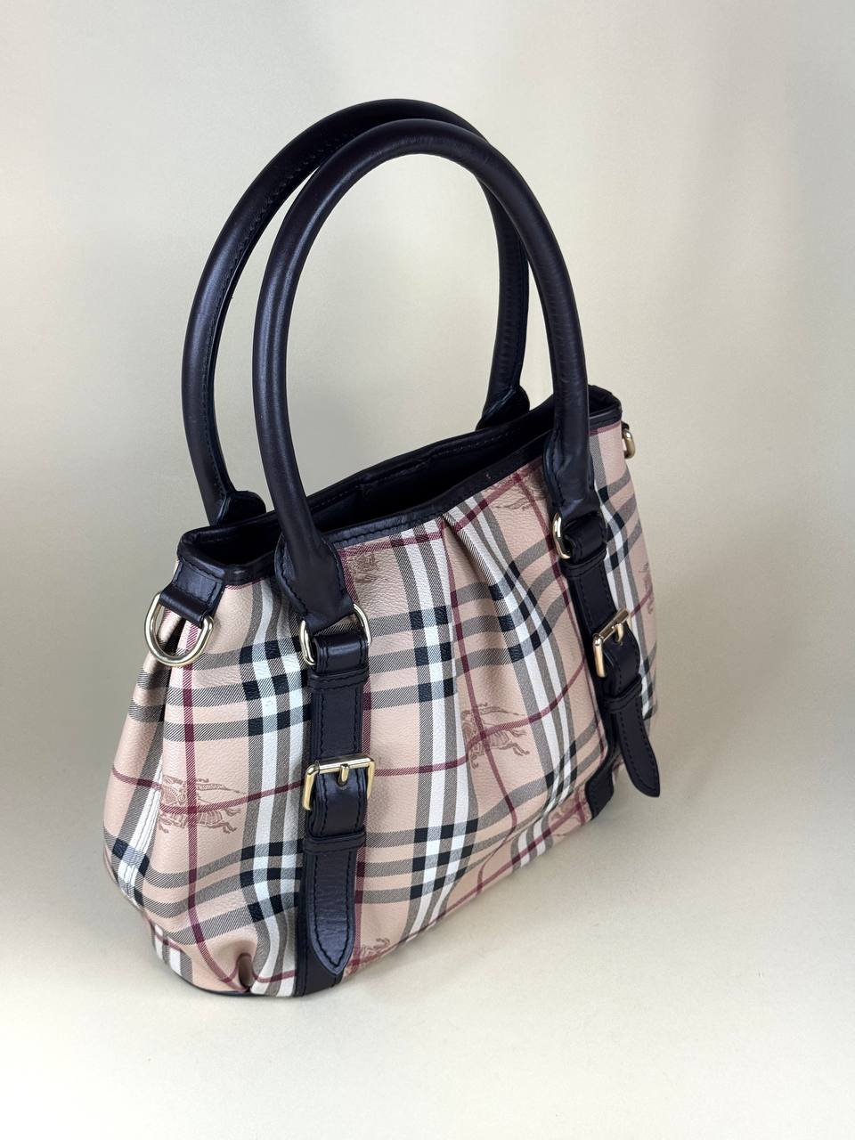 Burberry Northfield Small Haymarket Tote