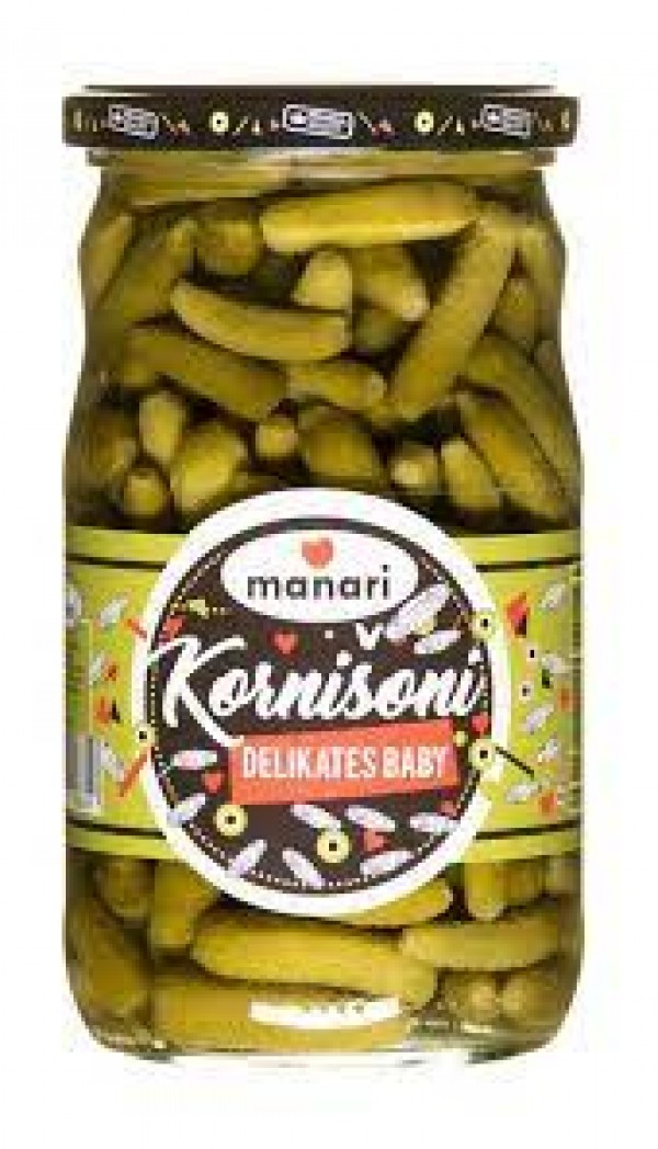 Kornišoni delikates Manari 720ml.