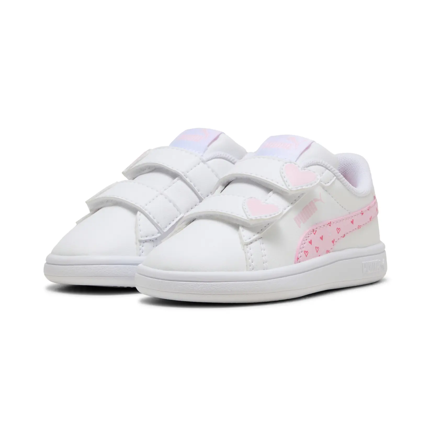 Puma Patike za devojčice Smash 3.0 Hearty V Inf, 405639-01, Belo-roze