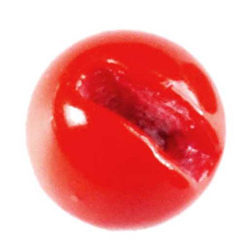 SOLDARINI FLY TUNGSTEN BEAD SLOT 3.5MM FLUO RED