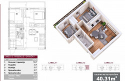Veternik-Jednoiposoban stan 40 m2 u Prizemlju-065/385 8880