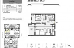 Prodajem Stan-Apartman, Adice, Novi Sad, €98.300