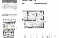 Prodajem Stan-Apartman, Adice, Novi Sad, €98.300