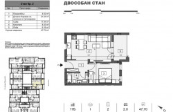 Prodajem Stan-Apartman, Adice, Novi Sad, €98.300