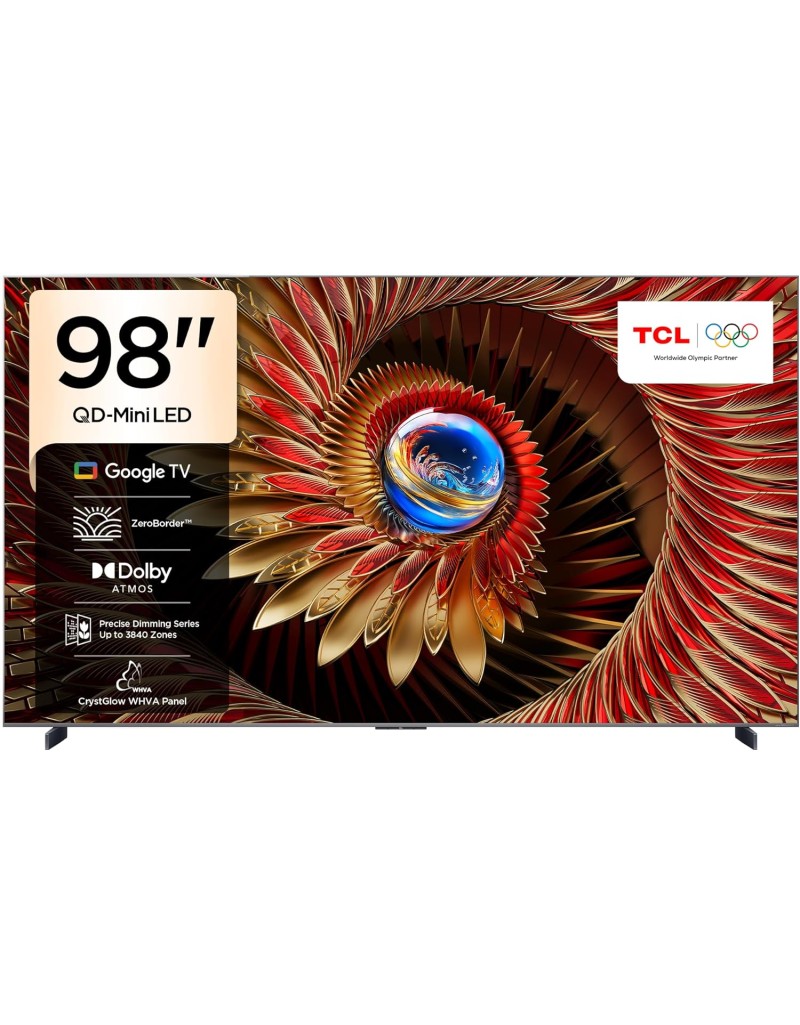 TCL 98C8K MiniLED-QLED 98" 4K UHD 144Hz Google TV crna