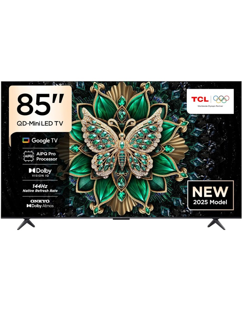 TCL 85C6K MiniLED-QLED 85" 4K UHD 144Hz Google TV crna
