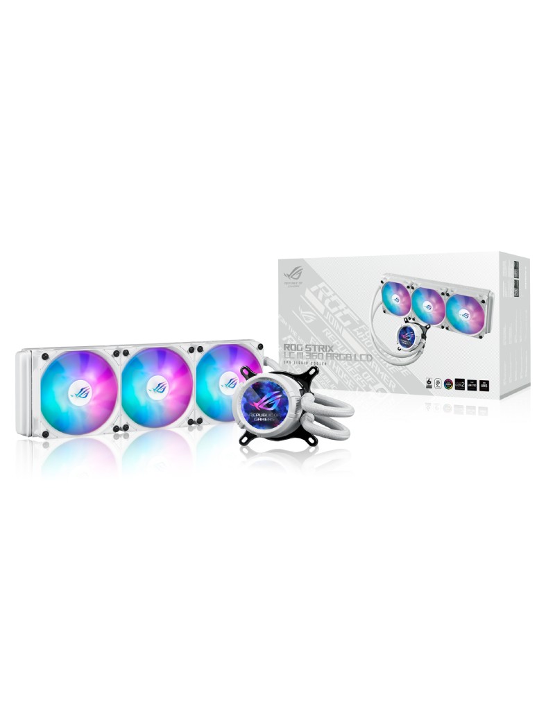 ASUS ROG STRIX LC III 360 ARGB LCD WHT vodeno hladjenje belo