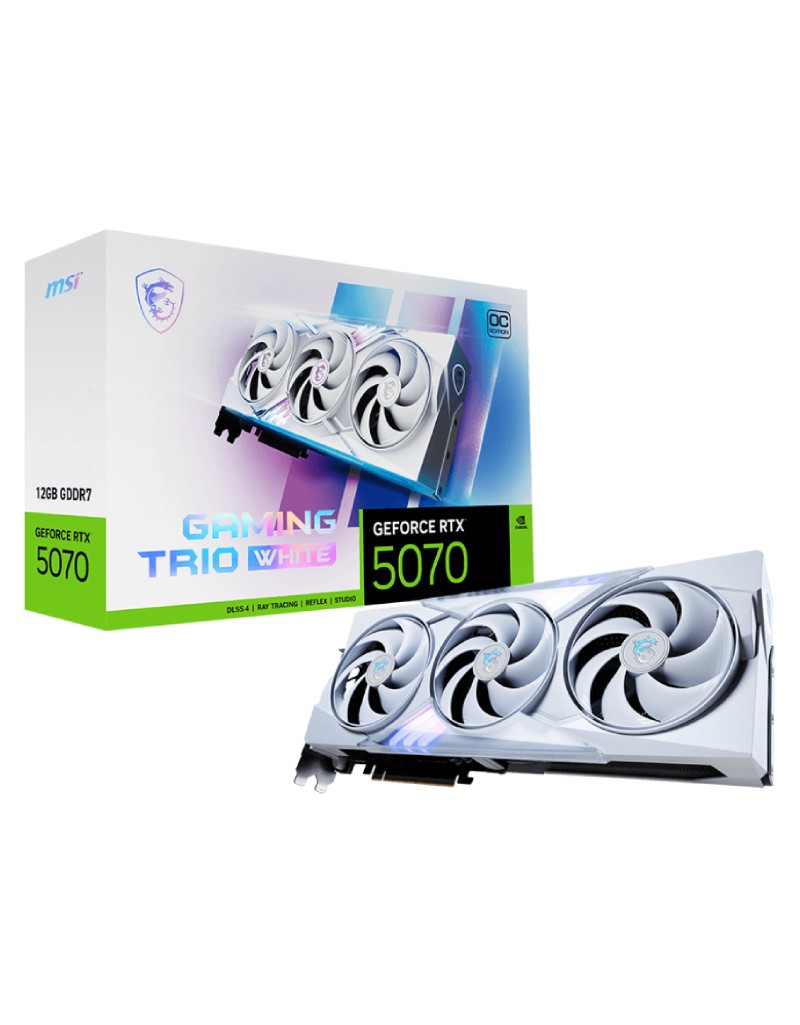 MSI GeForce RTX 5070 12G GAMING TRIO OC WHITE graficka karta