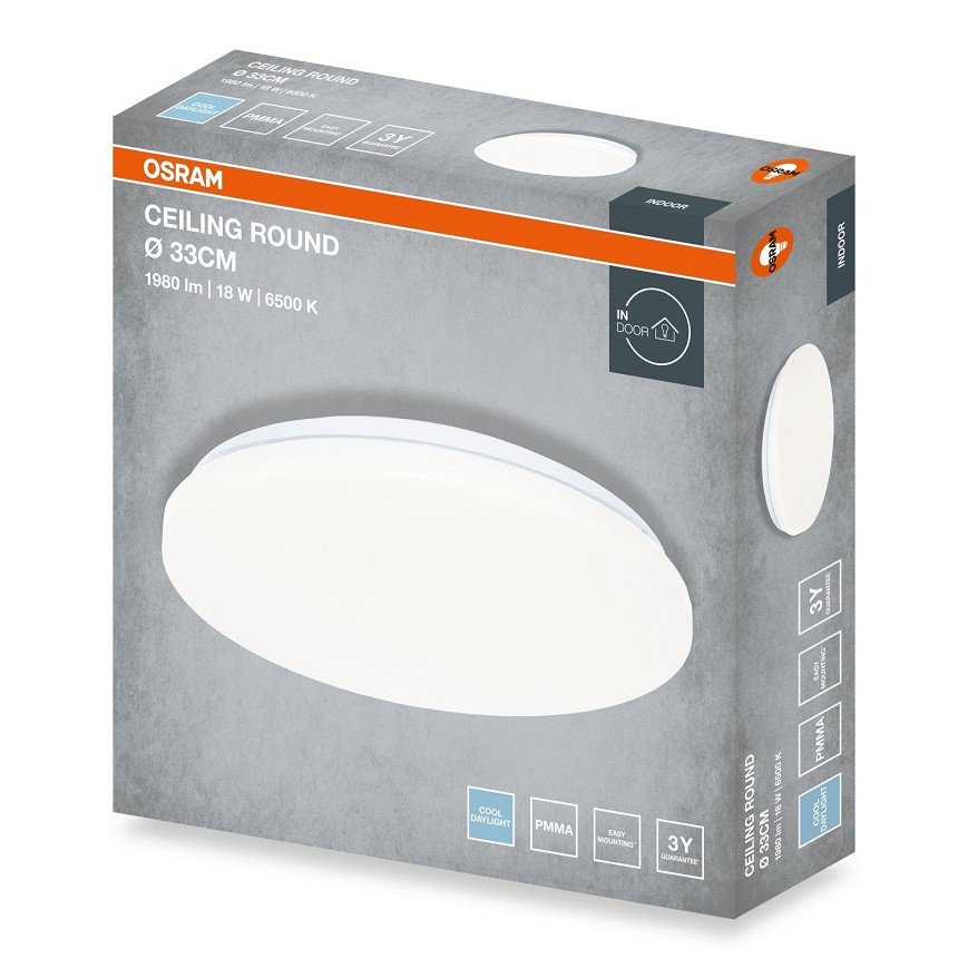 LED PLAFONJERA 18W CW 6500K OSRAM