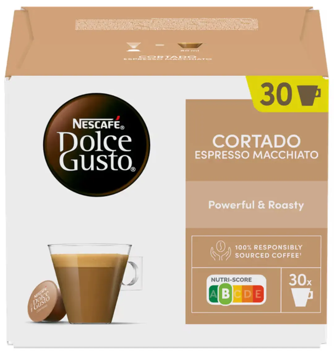 Nescafe Dolce Gusto Kapsule za kafu Cortado, 30 kapsula, 189 g