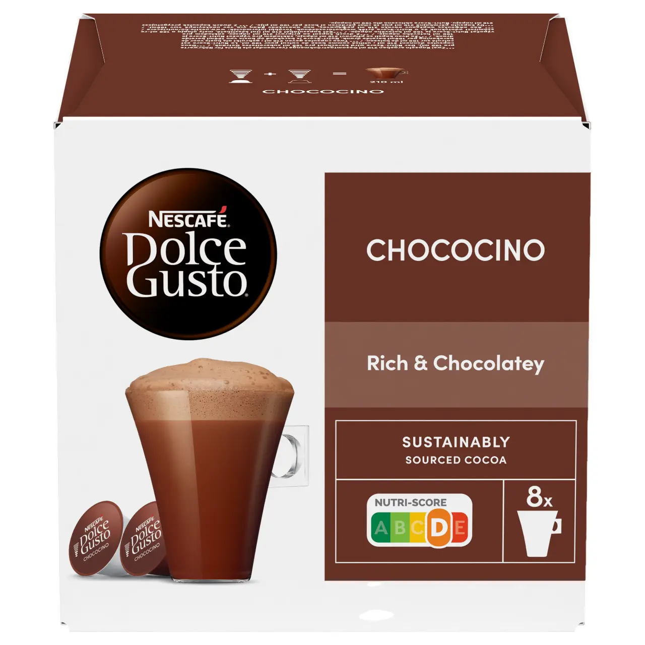 Nescafe Napitak čokoladnog ukusa Dolce Gusto Chococino, 16 kapsula, 256g