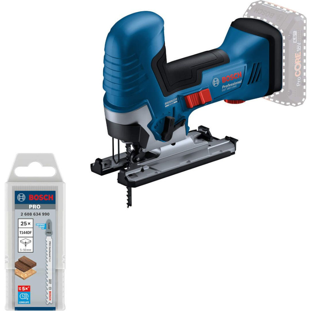 Bosch Professional Kombo set GST 18V-125 S (SOLO) + 25 kom list ubodne testere T 144 DF S 0615V0003BID: EK000838275