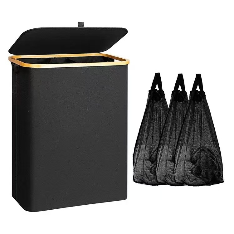 Bolzz Korpa za veš bamboo black BOLKVESBLKID: EK000693153