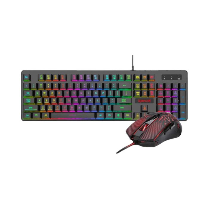 Tastatura + miš Redragon S107 K512-RGB RGB Black
