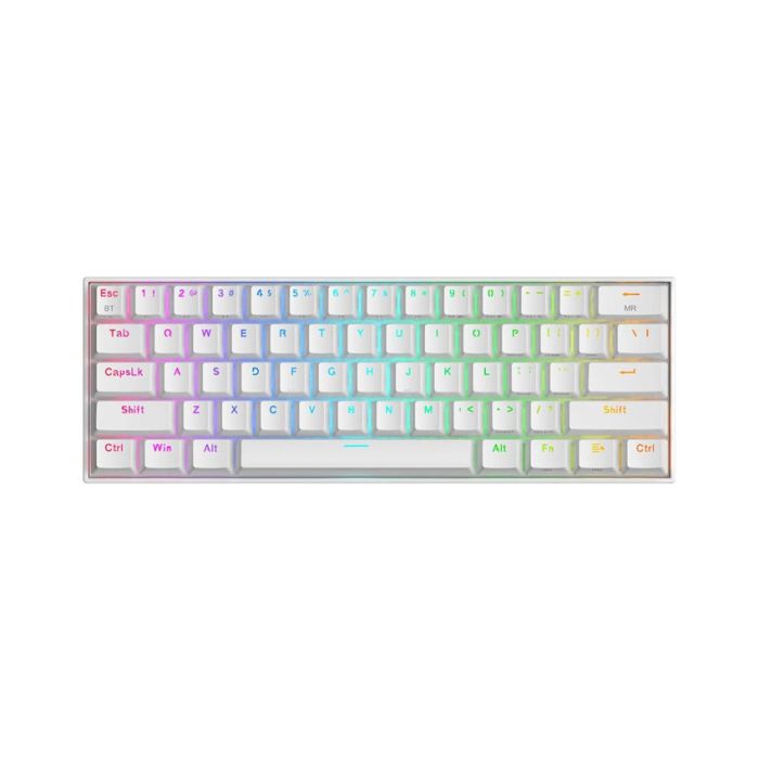 Tastatura Redragon Draconic K530W PRO White Wireless - 60% Brown Switch (bežična)