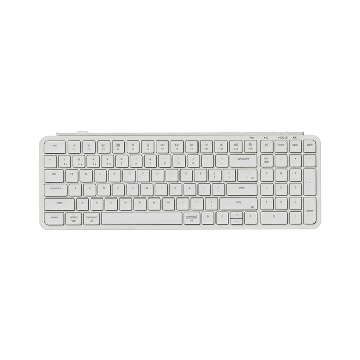 Tastatura Keychron B2 Pro Ultra-Slim (B2P-K8) Wireless / 75% / Scissor Switch / Iwory White
