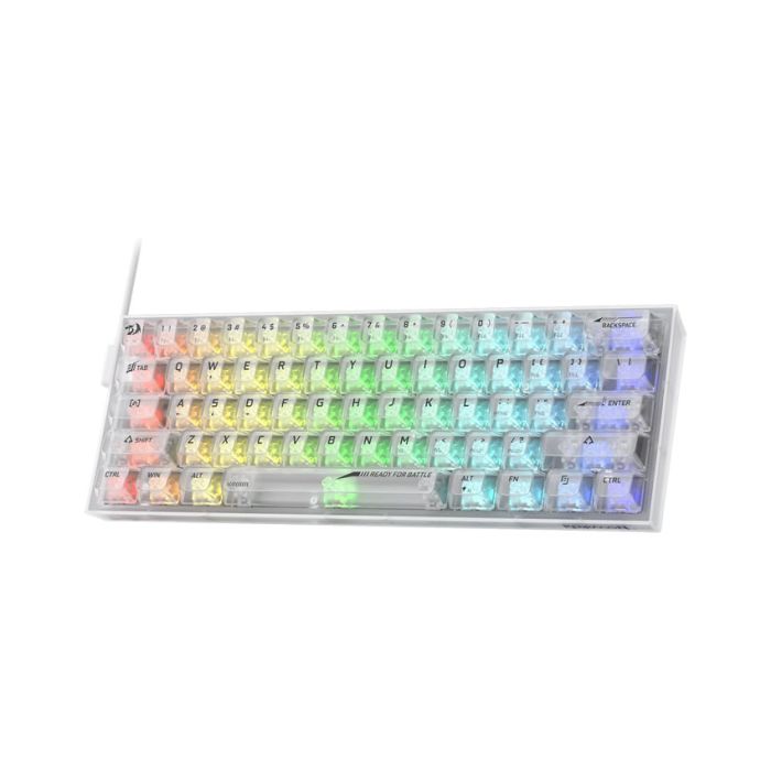 Tastatura Redragon Fizz K617 Gaming RGB 60% White (mehanička)