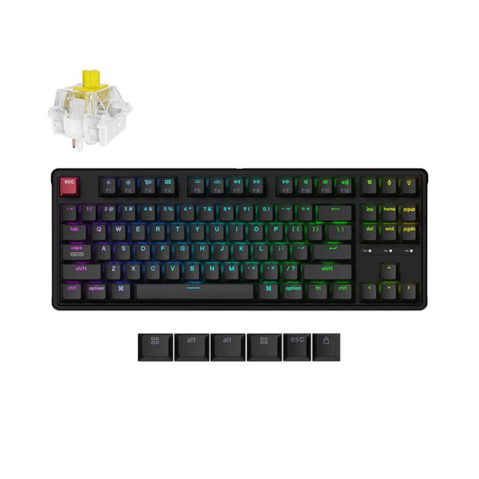 Tastatura Keychron C3 Pro 8K (C3PX-H4) Wired / 80% / Banana Switch / Black