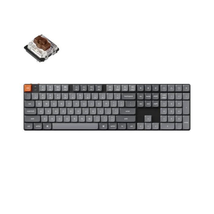 Tastatura Keychron K5 Max (K5M-A3) QMK Wireless / 100% / Brown Switch / mehanička / Black