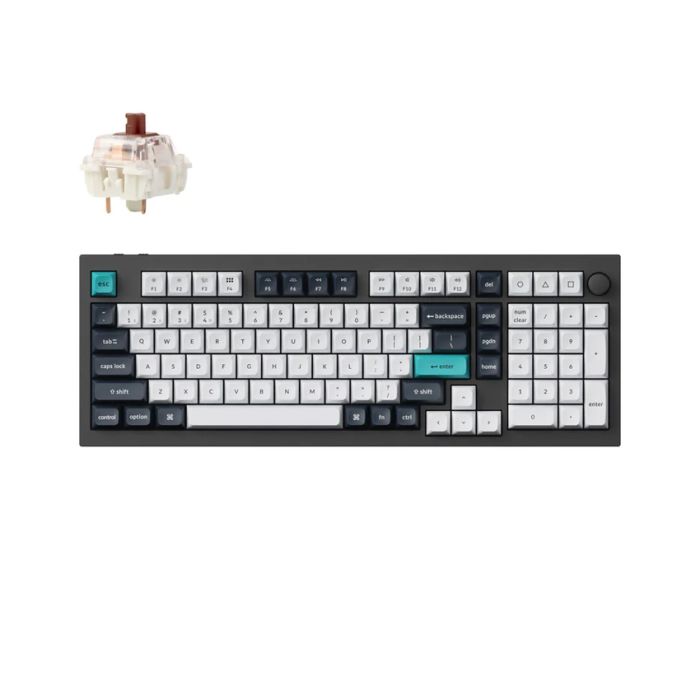 Tastatura Keychron Q5 Max (Q5M-M3) QMK Wireless / 96% / Brown Switch / mehanička / Carbon Black