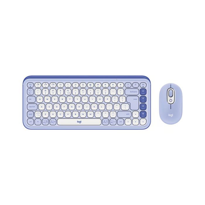 Tastatura + miš Logitech POP Icon Combo Wireless US Purple