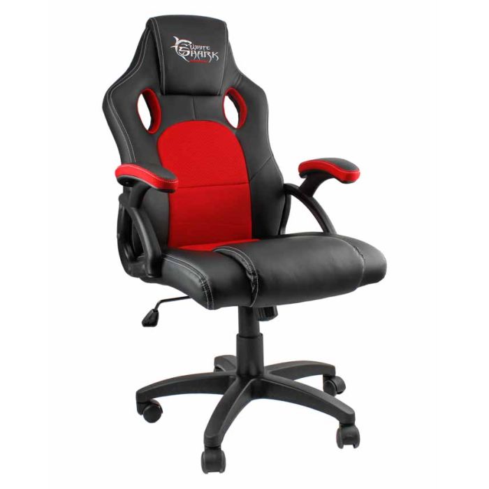 Gejmerska stolica White Shark Kings Throne Black/Red