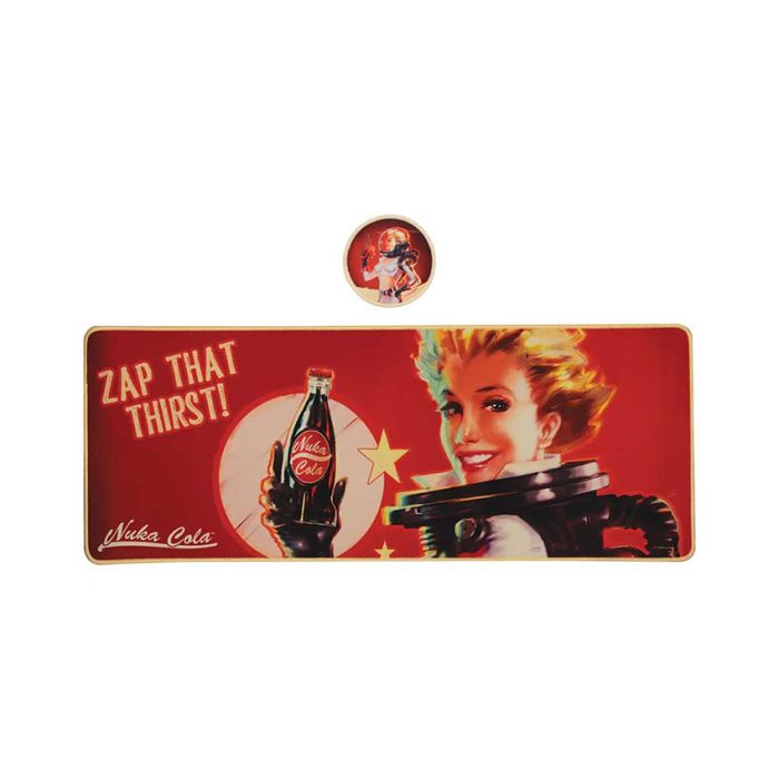 Podloga Fanattik Fallout Nuka-Cola XL Desk Pad and Coaster Set