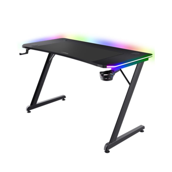 Sto Trust GXT 710 Luminus Pro RGB Gaming Desk Black