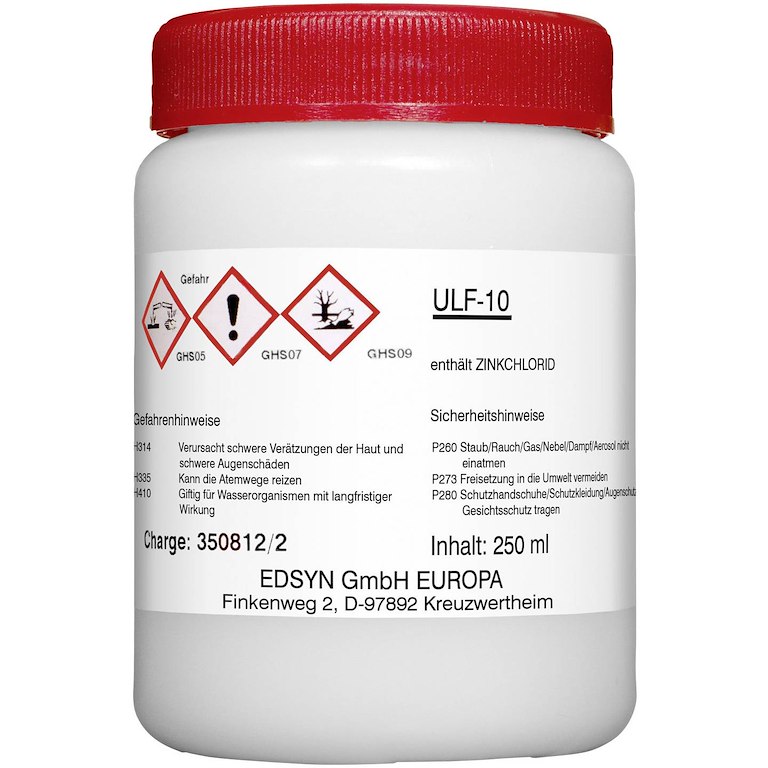 Flux za lemljenje Edsyn ULF10 Content 250 ml F-SW 22 250ml