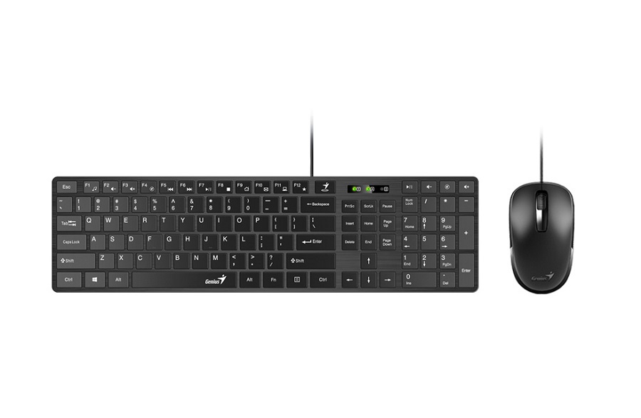 GENIUS Tastatura SlimStar C126, BLK, USB, SERGK-210003