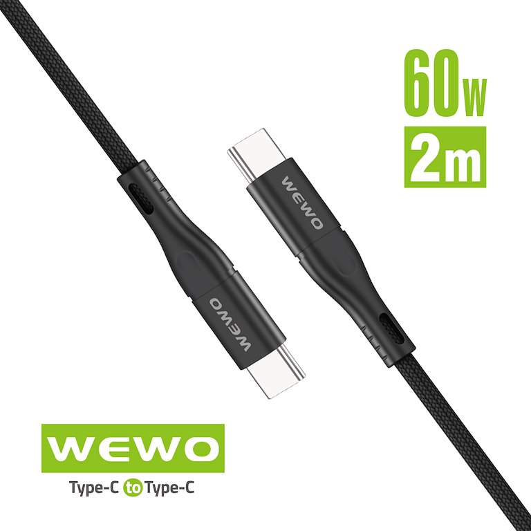 WEWO CA-47 USB DATA KABL FAST PD 60W/3A TIP C NA T