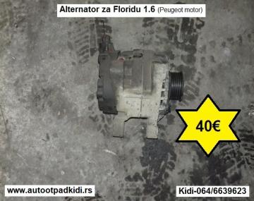 ALTERNATOR ZA FLORIDU 1.6 (PEUGEOT MOTOR)
 JUGO