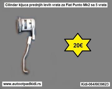 CILINDAR KLJUCA PREDNJIH LEVIH VRATA ZA FIAT PUNTO MK2 SA 5 VRATA
 FIAT PUNTO MK2